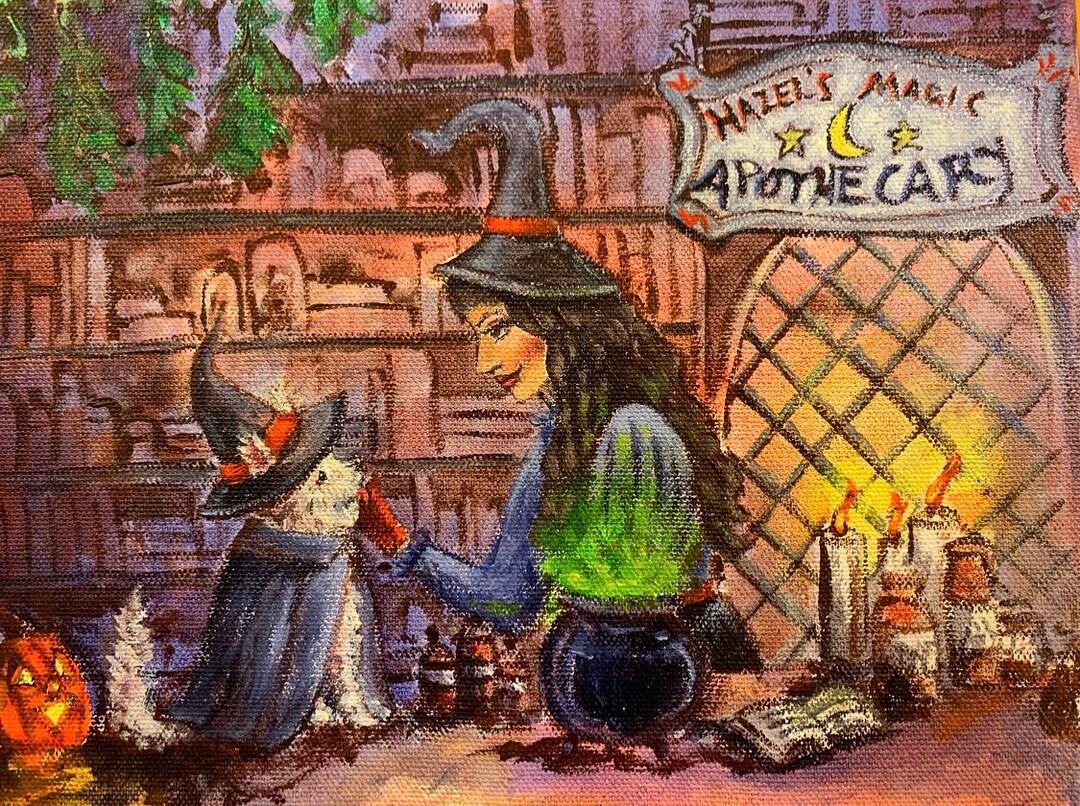 Hazel’s Magic Witch Apothecary 8x10 Inch Halloween Print - Etsy