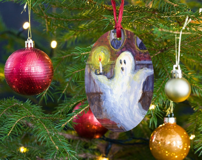 Spooky Ghostly Forest Ornament Designs, Halloween Tree Decoration ...