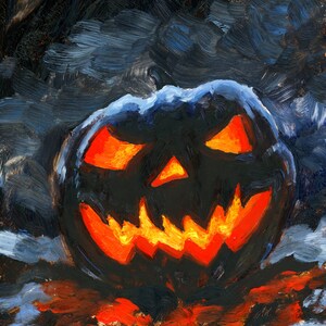 5-pack Halloween Jack O Lantern Haunted House Digital Print Collection ...