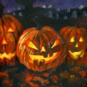 5-pack Halloween Jack O Lantern Haunted House Digital Print Collection ...