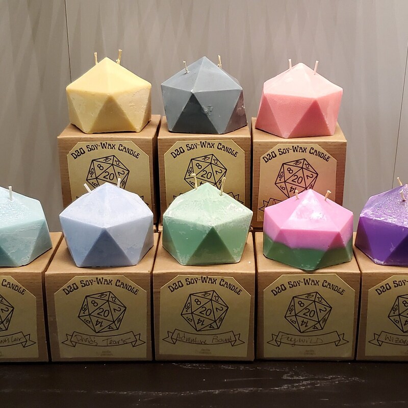 D20 Candle - Etsy