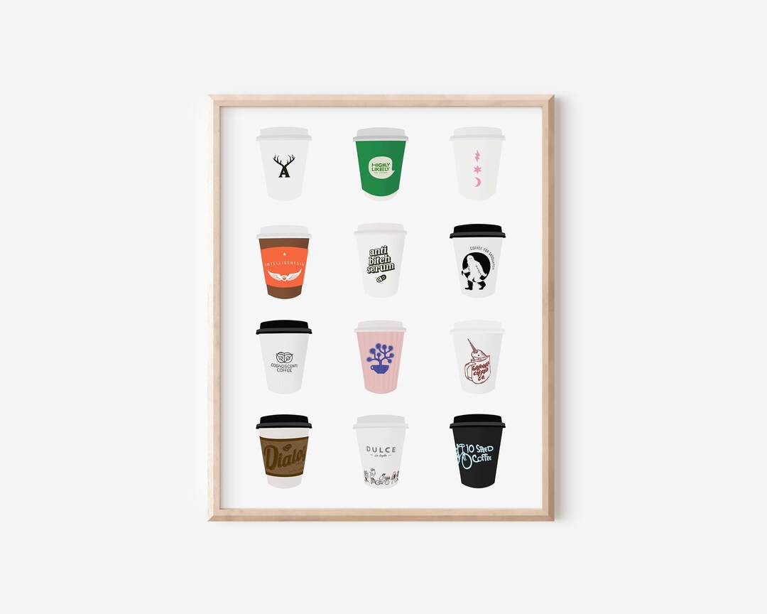 CALIFORNIA CAFE PRINT, Los Angeles Coffee Shop Print, Socal Cafe Print ...