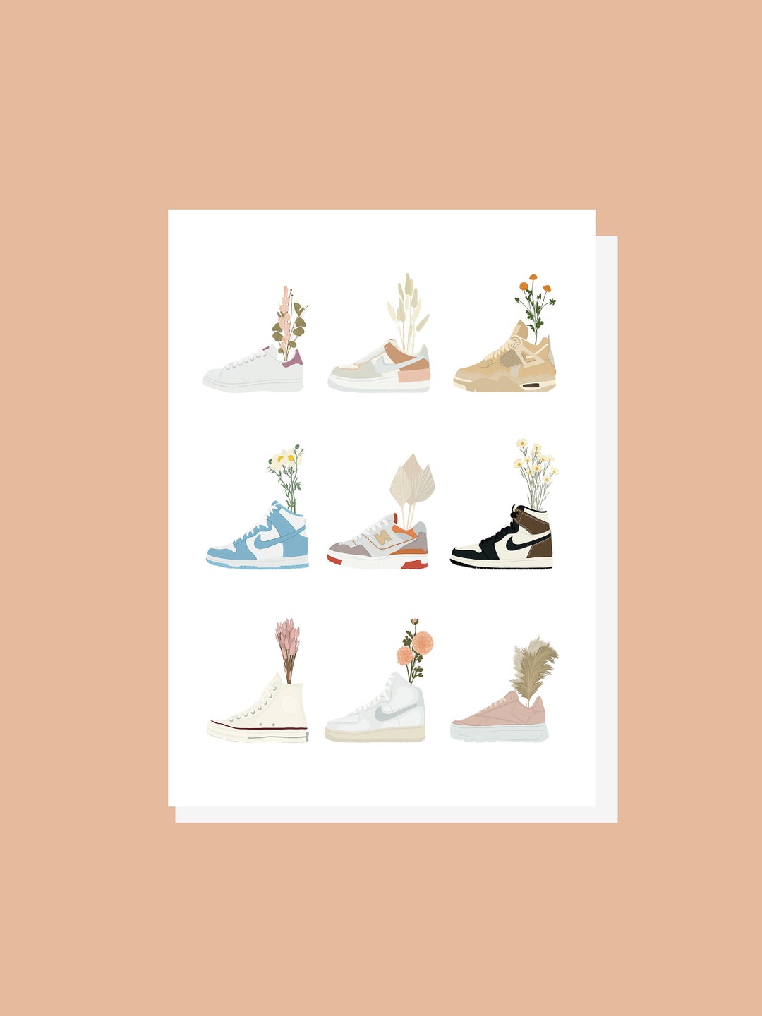 Sneaker Card - Etsy