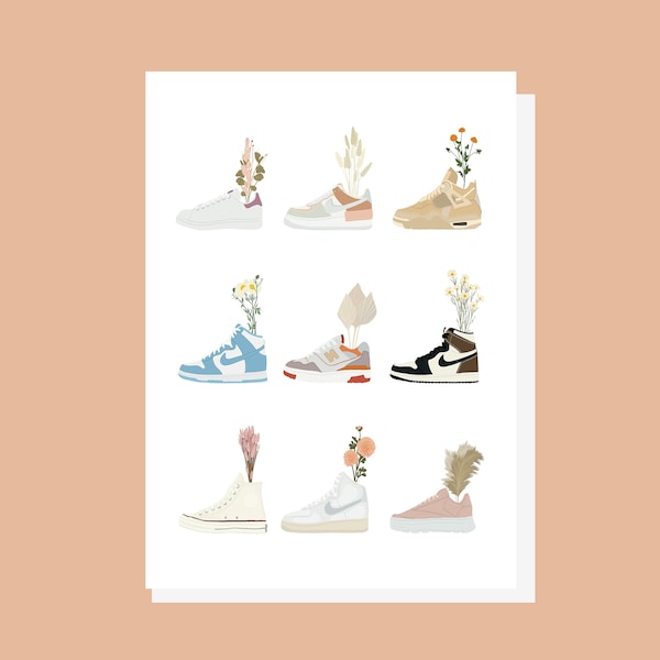 Shoe Greeting Card - Etsy