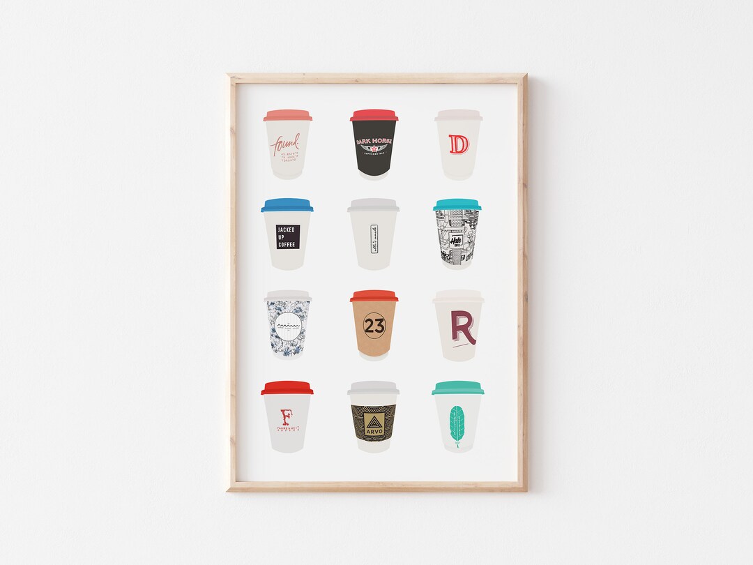 Toronto Coffee Shop Print 2.0 Toronto Cafe Print Coffee Cup Print ...