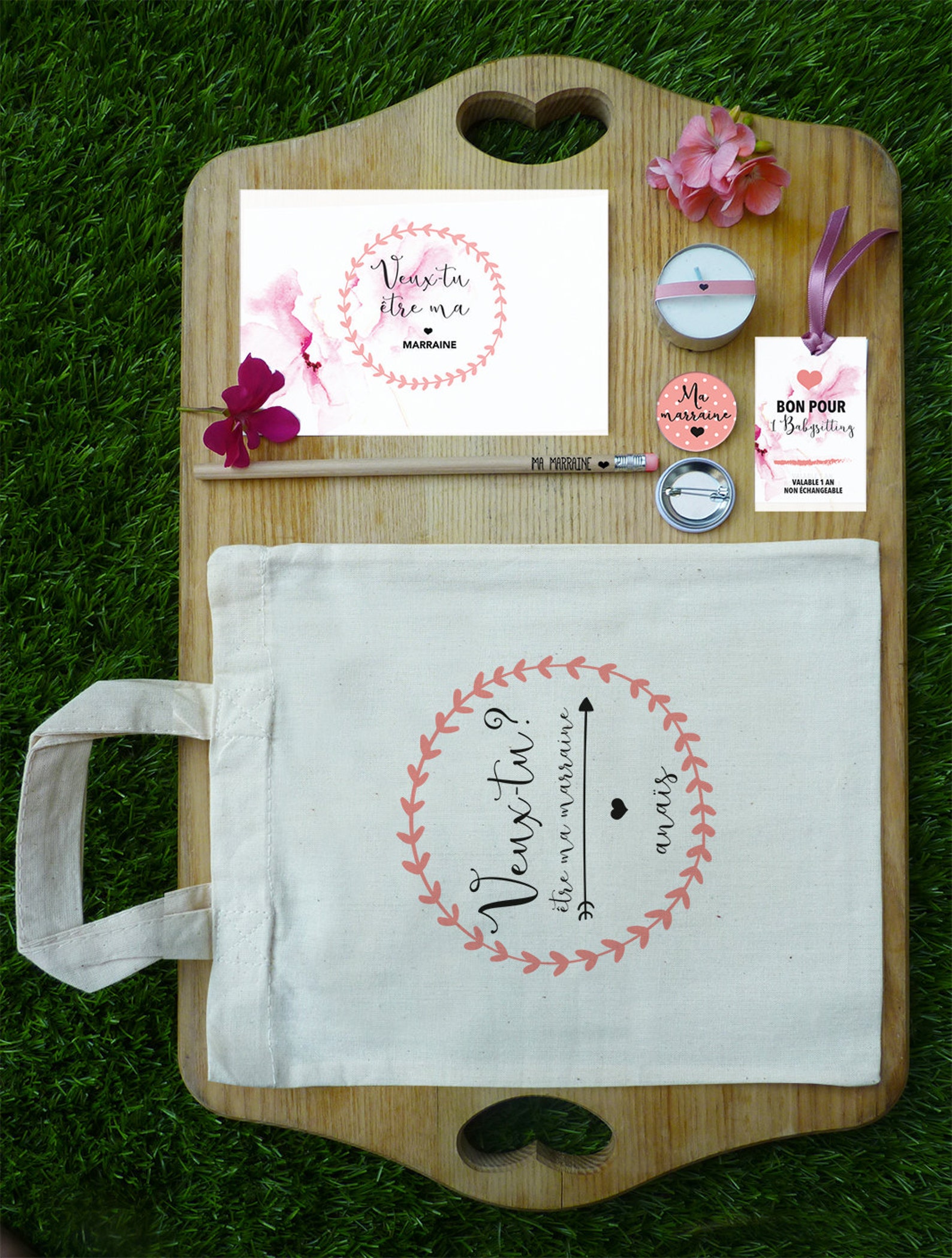 Kit "super marraine" personnalisé - Etsy France