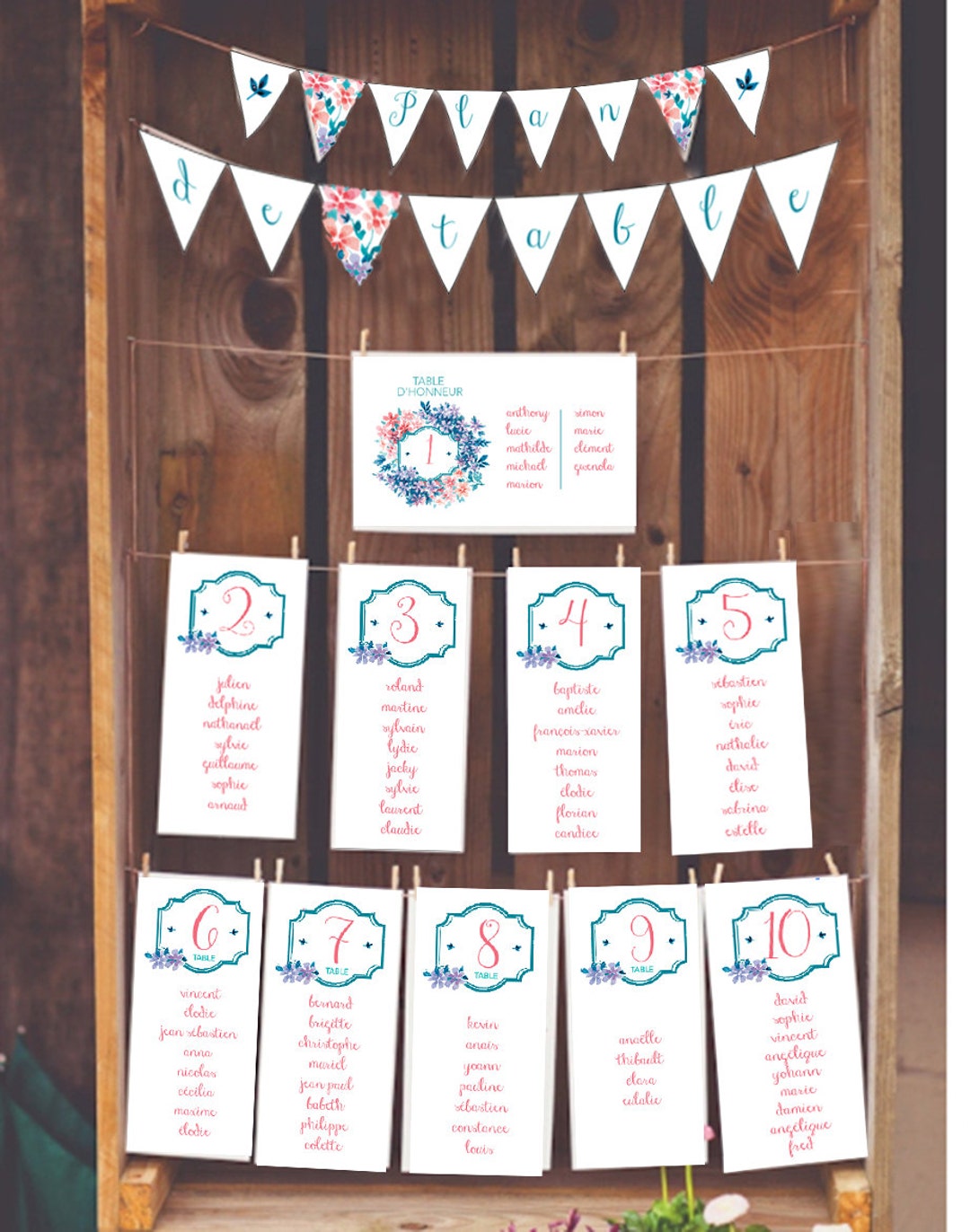Create and Print Table Plan - Etsy