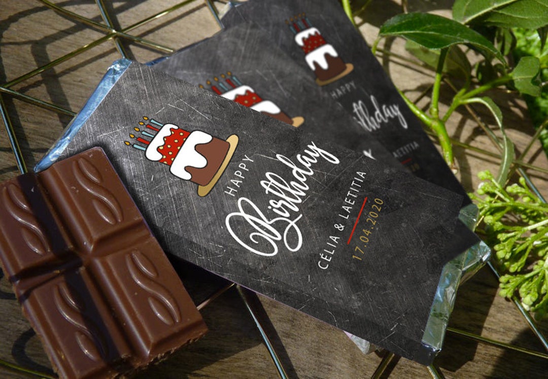 5 Happy Birthday Bars Chocolate Bar - Etsy