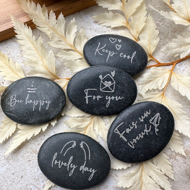 Engraved Pebble - Etsy