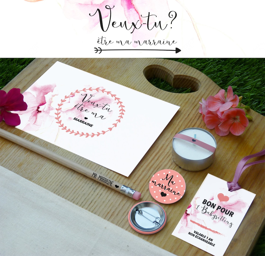 Kit "super marraine" personnalisé - Etsy France