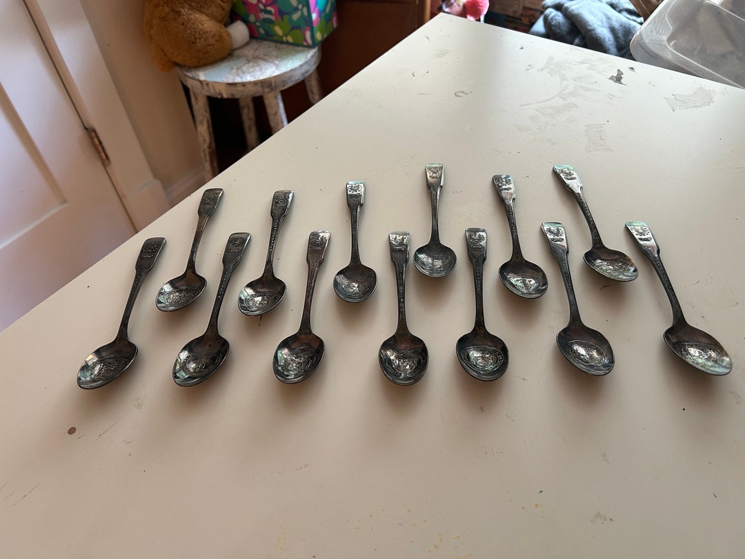 Vintage Bicentennial State Collector Spoons; Original 13 Colonies; 1776 ...