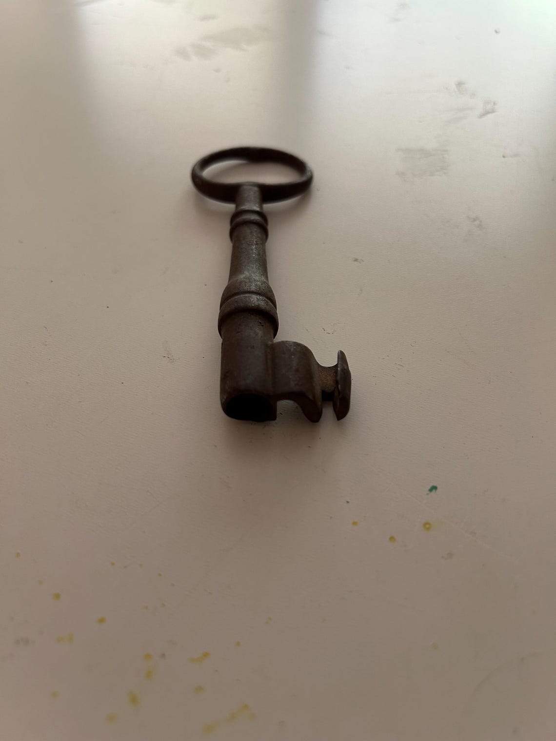 Vintage Skeleton Key Antique Skeleton Key Brass Solid Metal Barrel ...