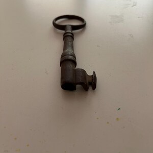 Vintage Skeleton Key Antique Skeleton Key Brass Solid Metal Barrel ...
