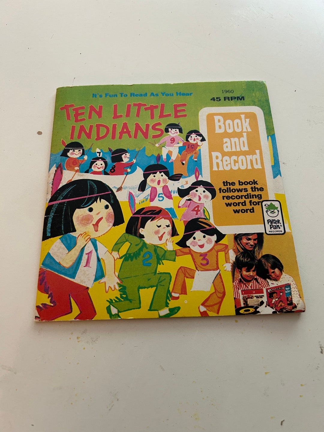 Ten Little Indians Book and Record; by Peter Pan Records; Published ...