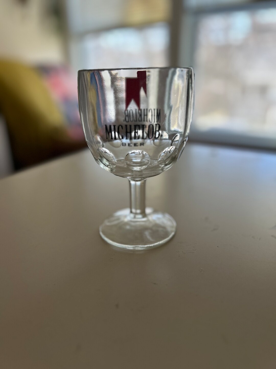 Vintage 1970's Michelob Beer Goblet; Dimpled Thumbprint Beer Stein ...