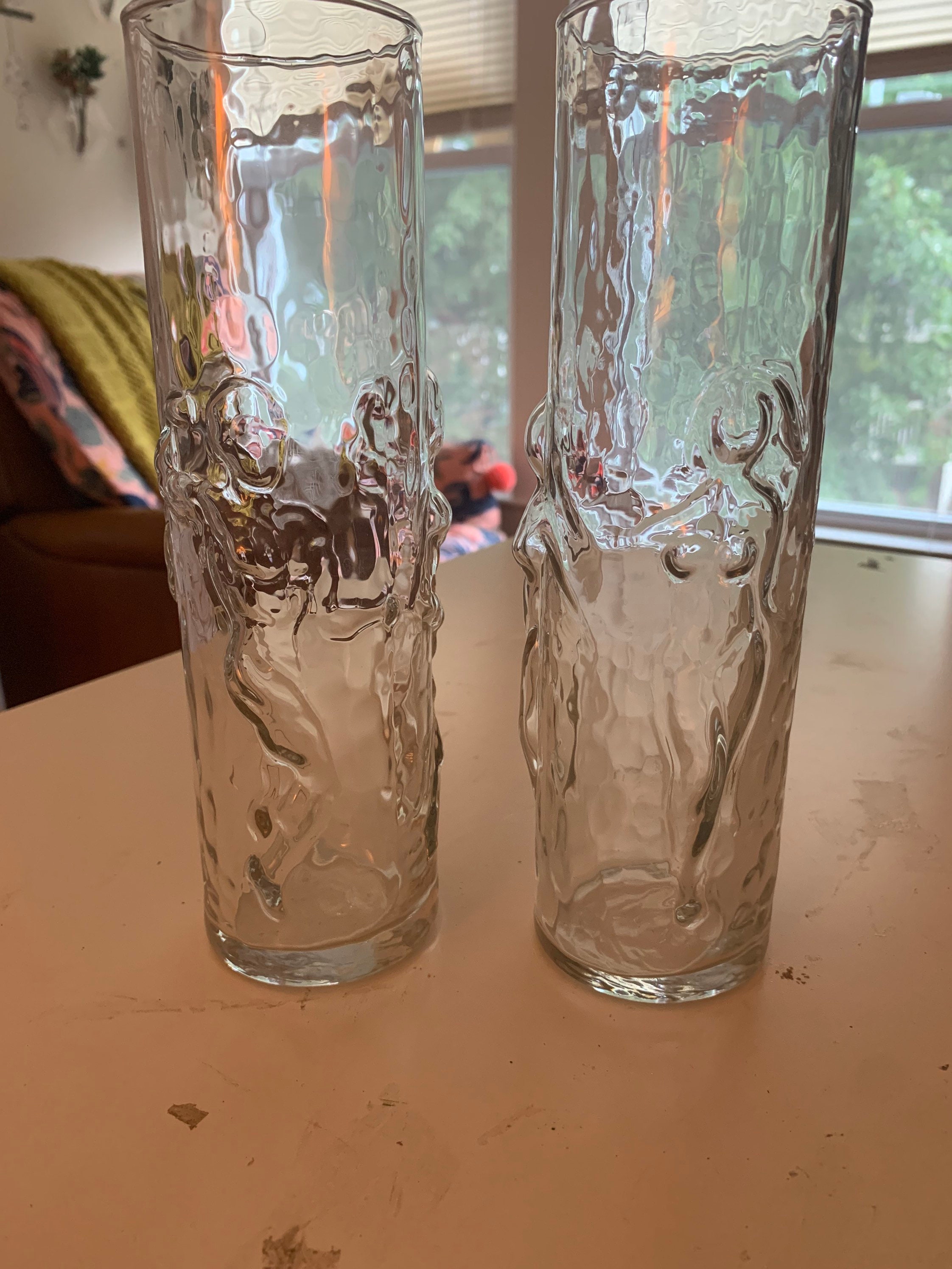 1970's Vintage Libbey Glass Co. La Femme and L'homme Highball Glasses ...