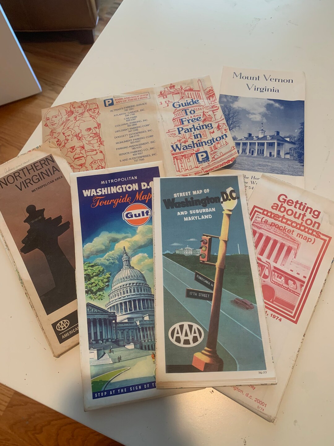 Vintage Washington DC Area Maps and Brochures, 1970's - Etsy