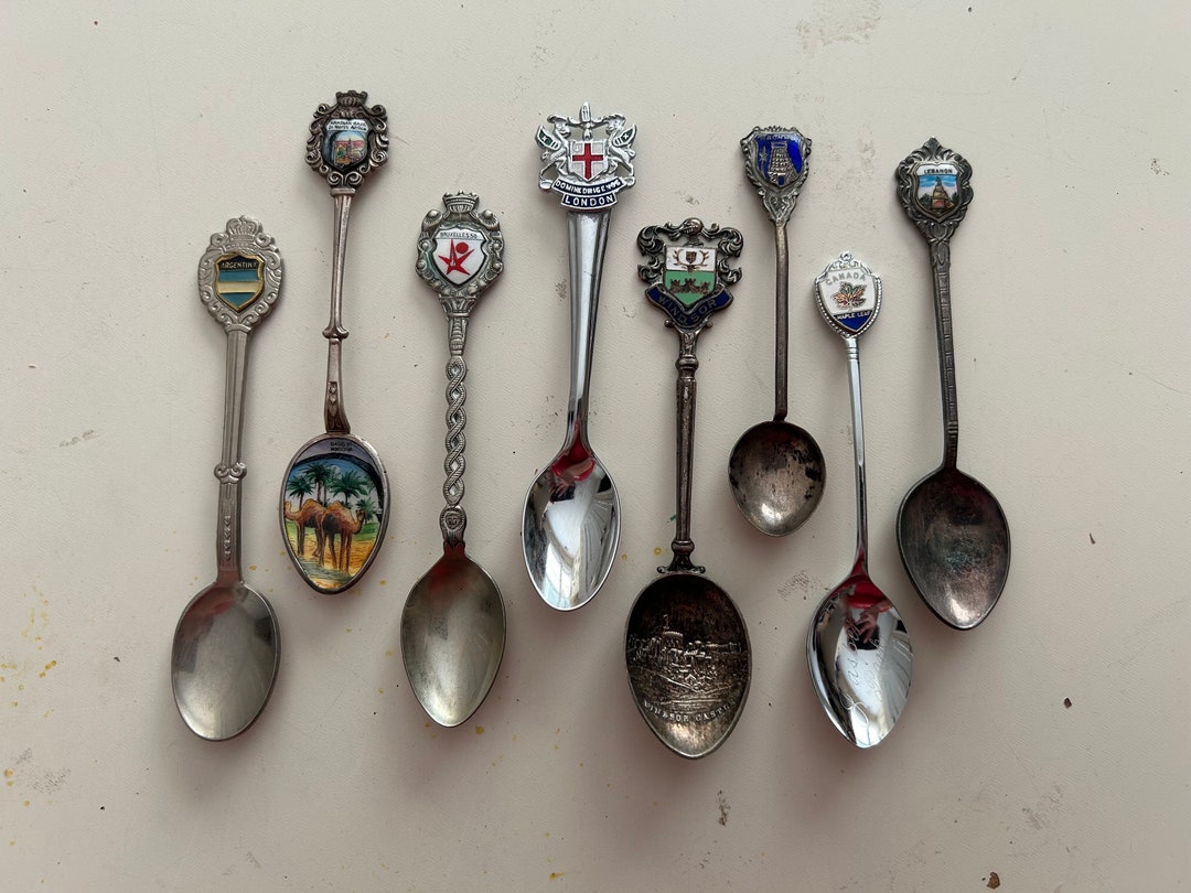 Vintage International Souvenir Spoons; Vintage Antique Travel Souvenir ...