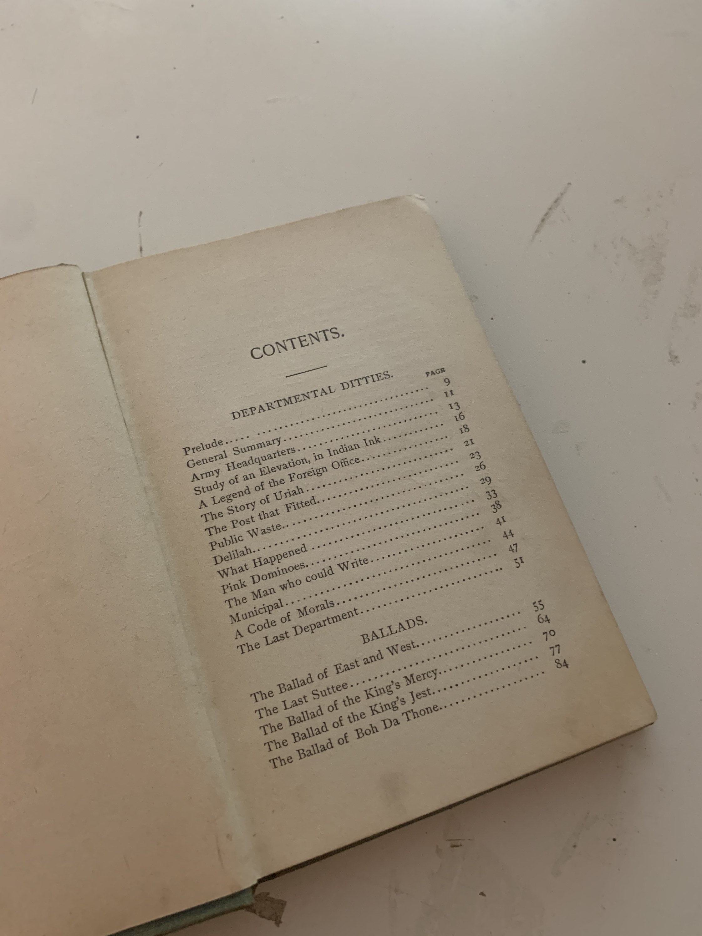 Antique Rare 1890's Edition Departmental Ditties, Ballads and Other ...