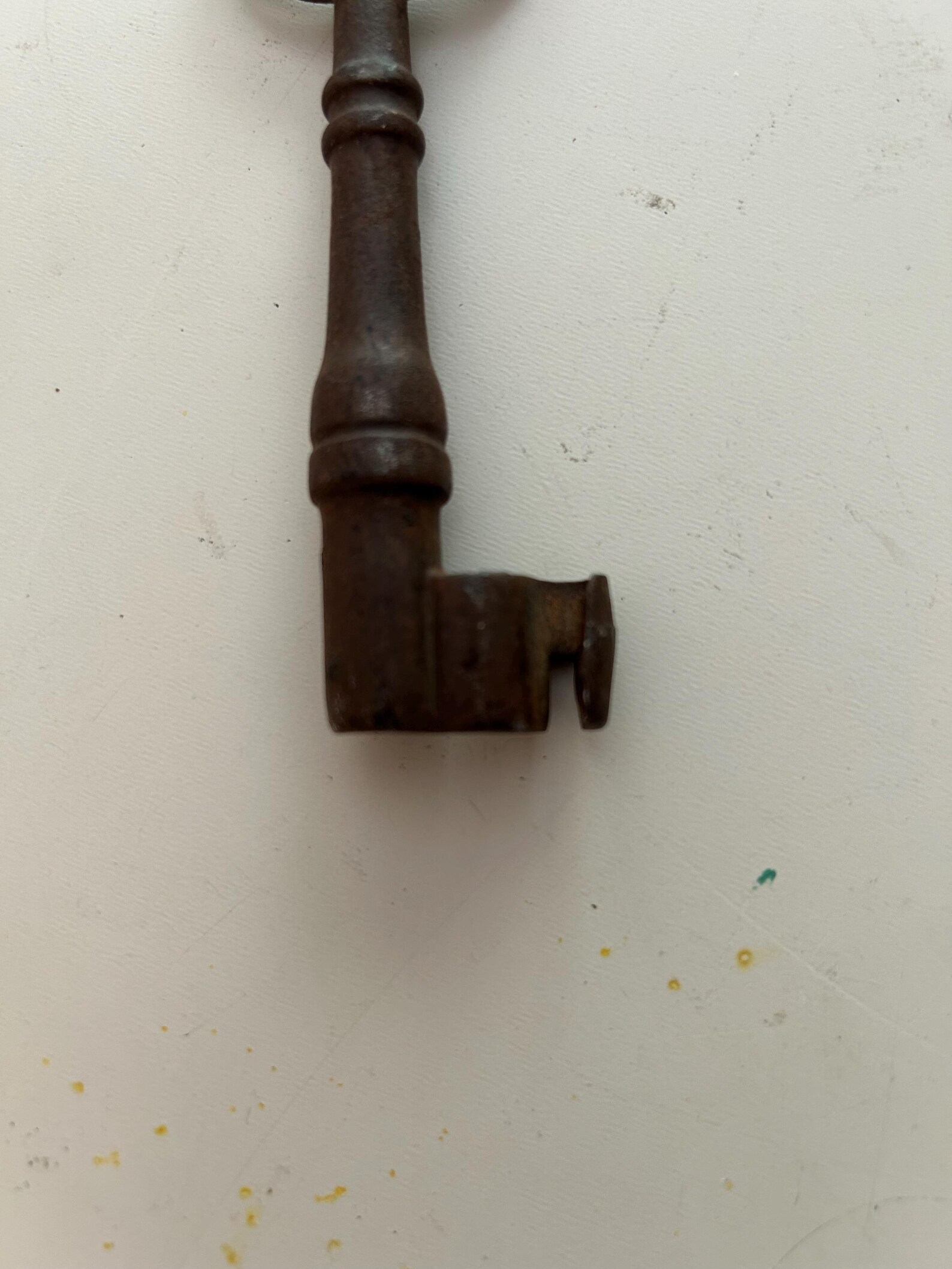 Vintage Skeleton Key Antique Skeleton Key Brass Solid Metal Barrel ...