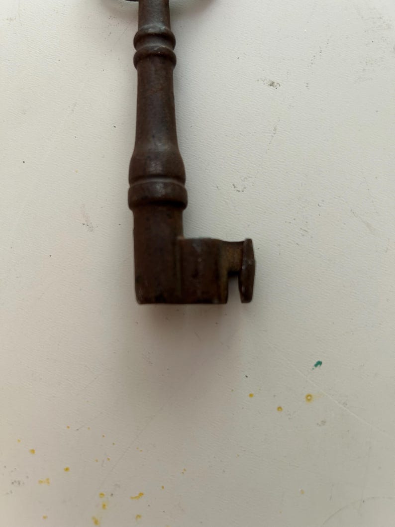 Vintage Skeleton Key Antique Skeleton Key Brass Solid Metal Barrel ...