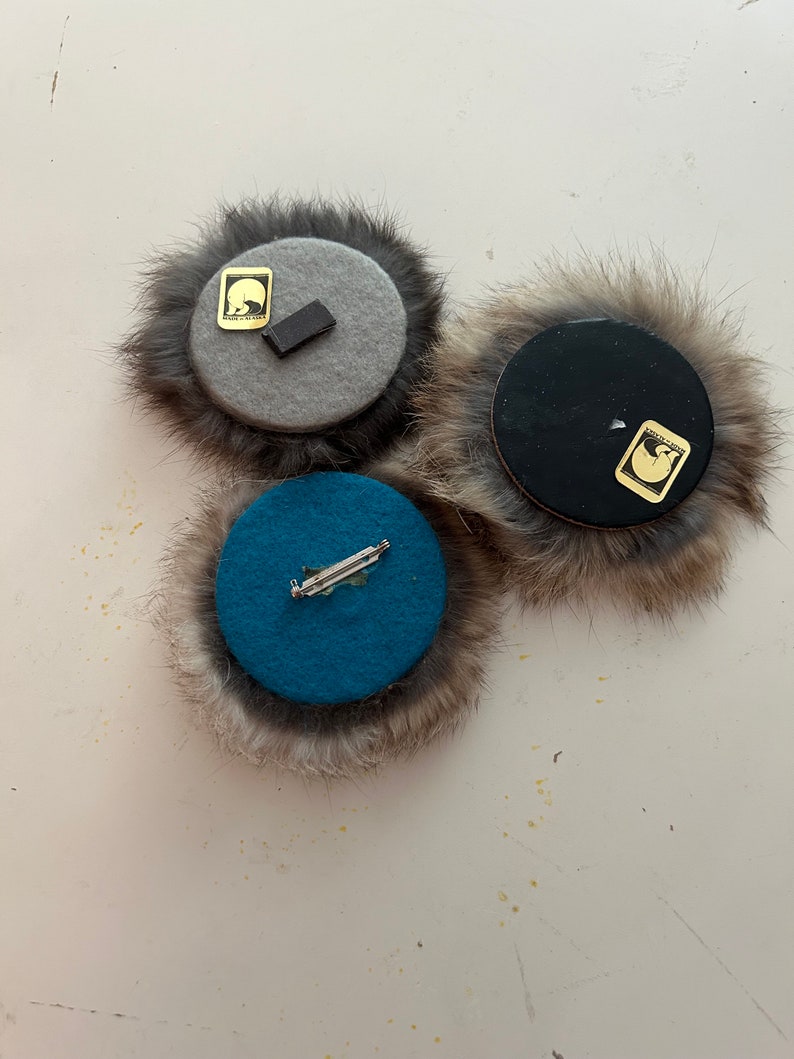 Vintage Eskimo Inuit Alaska Aboriginal Face Brooch Pin or Magnet or ...
