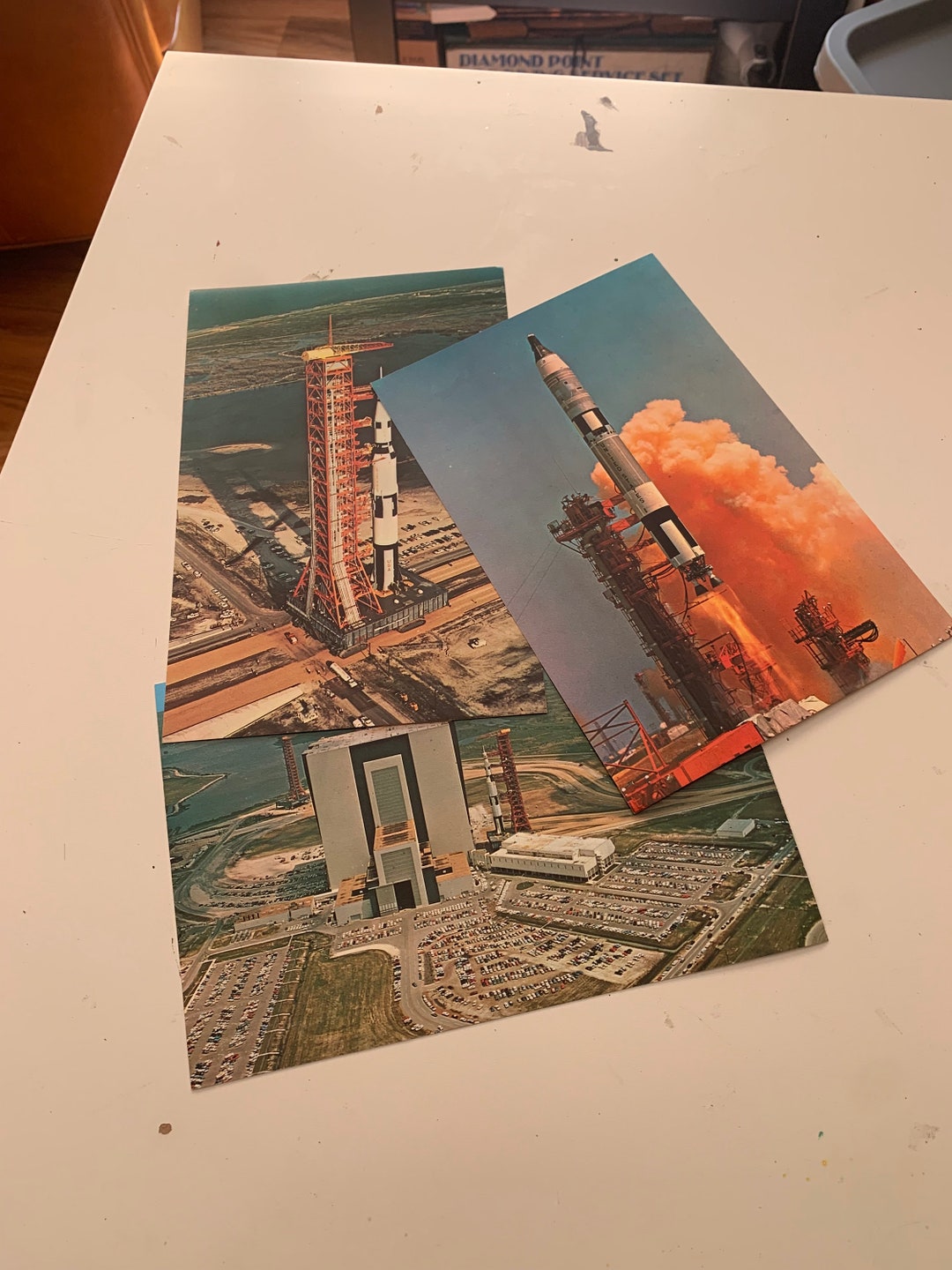 Vintage Large Format NASA Kennedy Space Center Postcards Lot Unused Set ...
