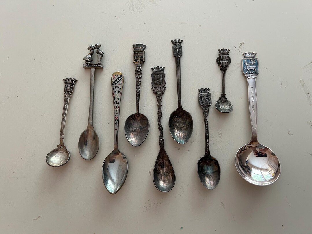 All Metal European Souvenir Spoons; Choose a Spoon - Tromso, Holland ...