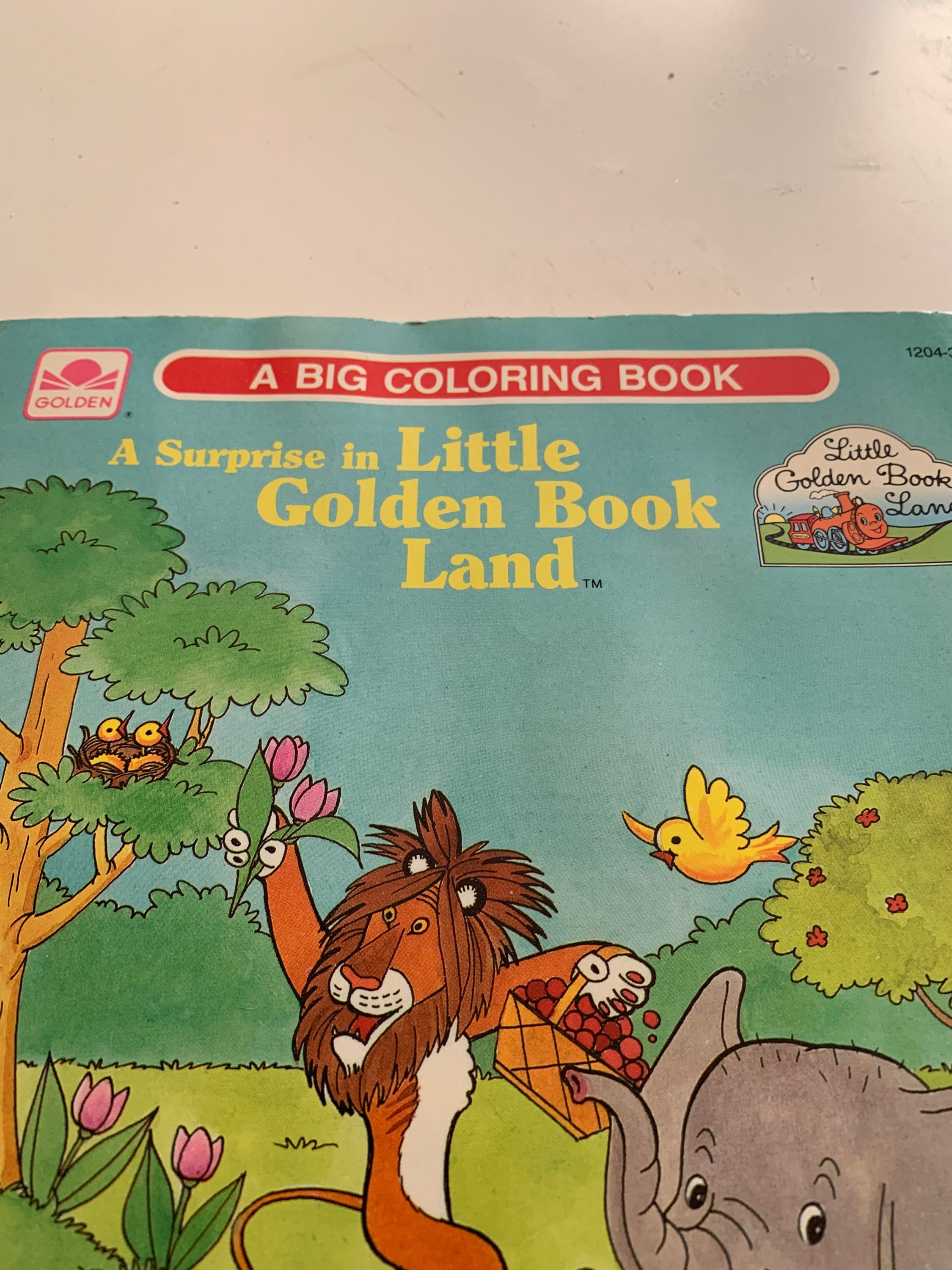 Vintage Little Golden Book Big Coloring Book; Surprise in LGB Land ...
