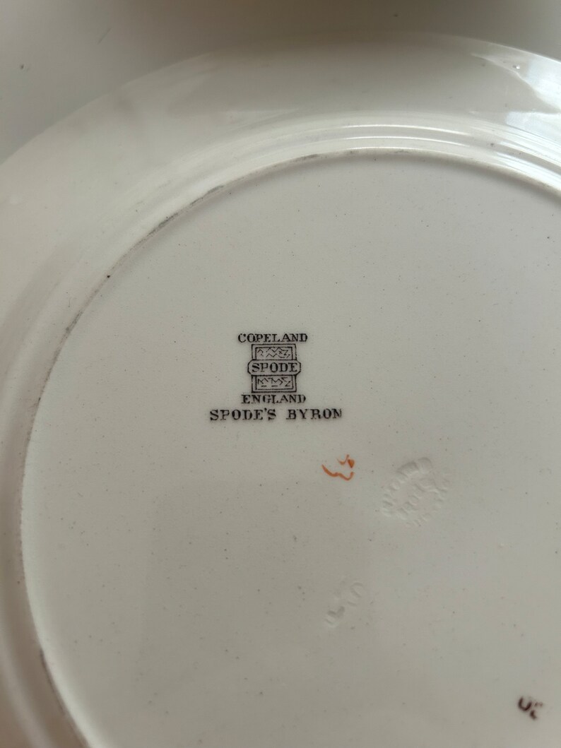 Vintage Copeland Spode Byron Pattern Plates Various Sized Spode Ceramic ...