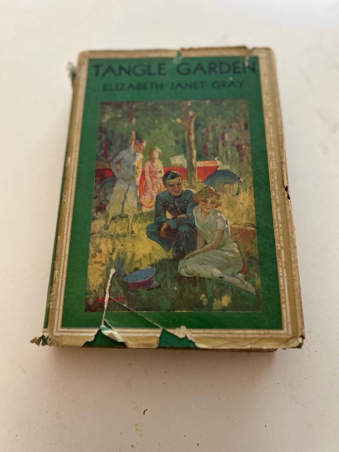Antique 1928 Book Tangle Garden: A Story for Girls by Elizabeth Janet ...