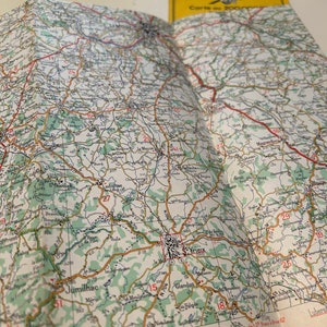 Vintage Pneu Michelin Maps; Carte Michelin; Orleans, Nantes, Limoges ...