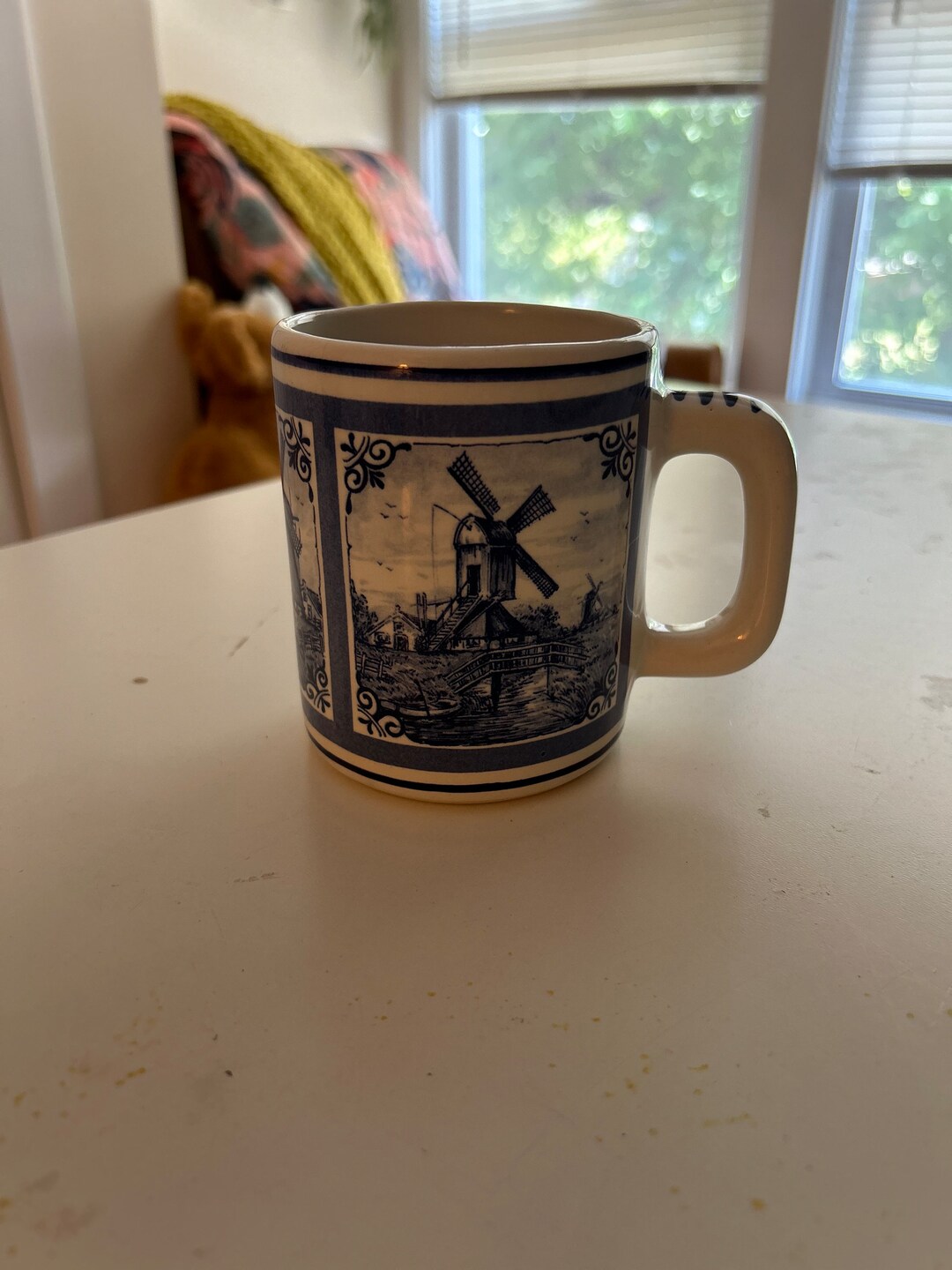 Delft Blue Hand Painted Vintage Coffee Mug Made in Holland Netherlands ...