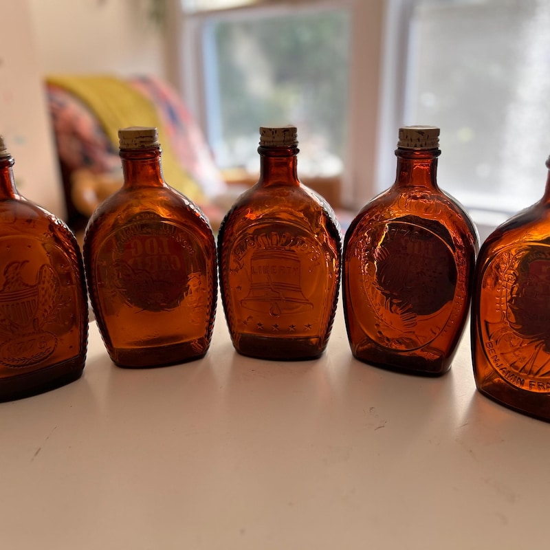 Glass Log Cabin Bottle - Etsy