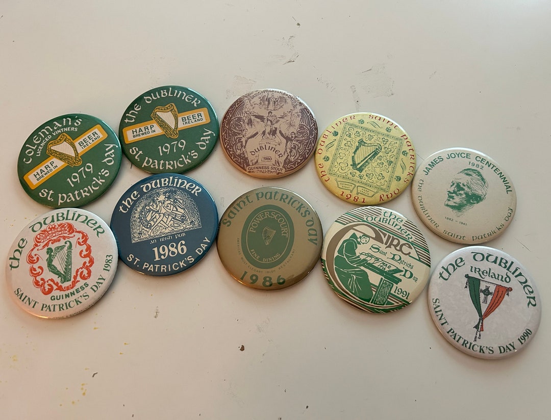 Vintage the Dubliner, Washington DC, St. Patrick's Day Buttons From ...