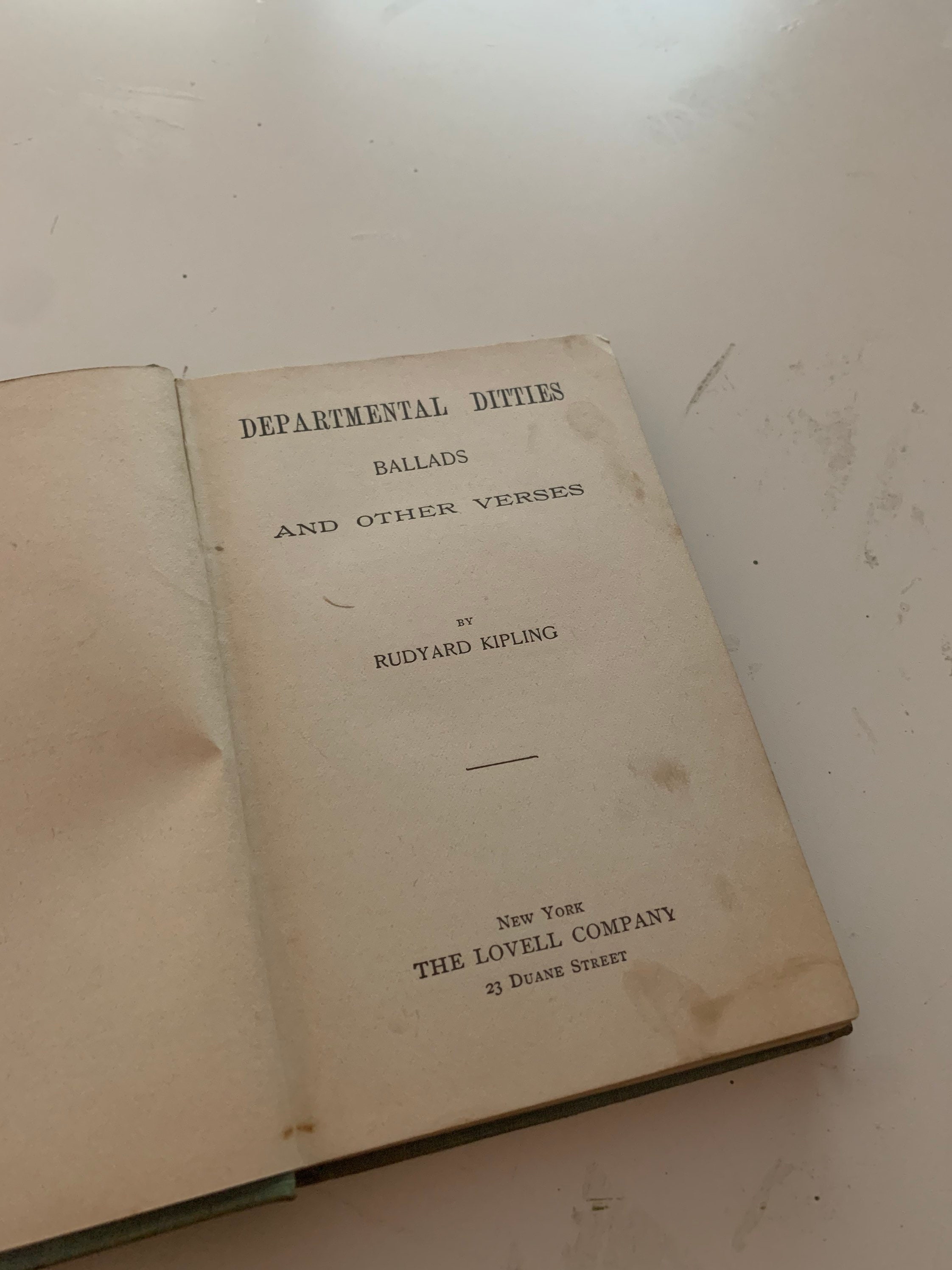 Antique Rare 1890's Edition Departmental Ditties, Ballads and Other ...