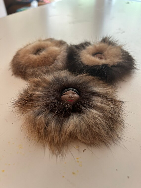 Vintage Eskimo Inuit Alaska Aboriginal Face Brooch Pi… - Gem