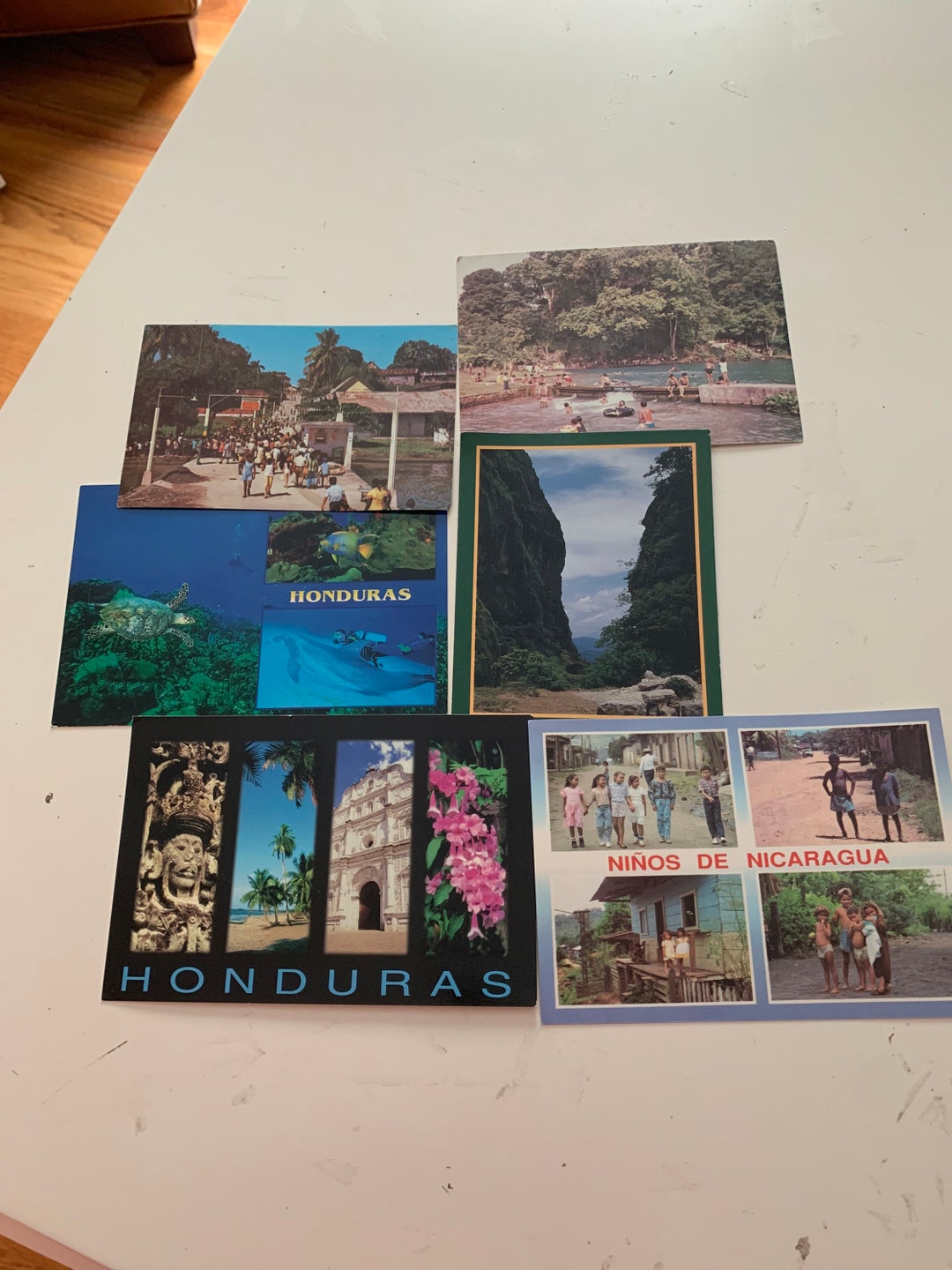Vintage Central America Postcards, Set of 6, Honduras, El Salvador ...