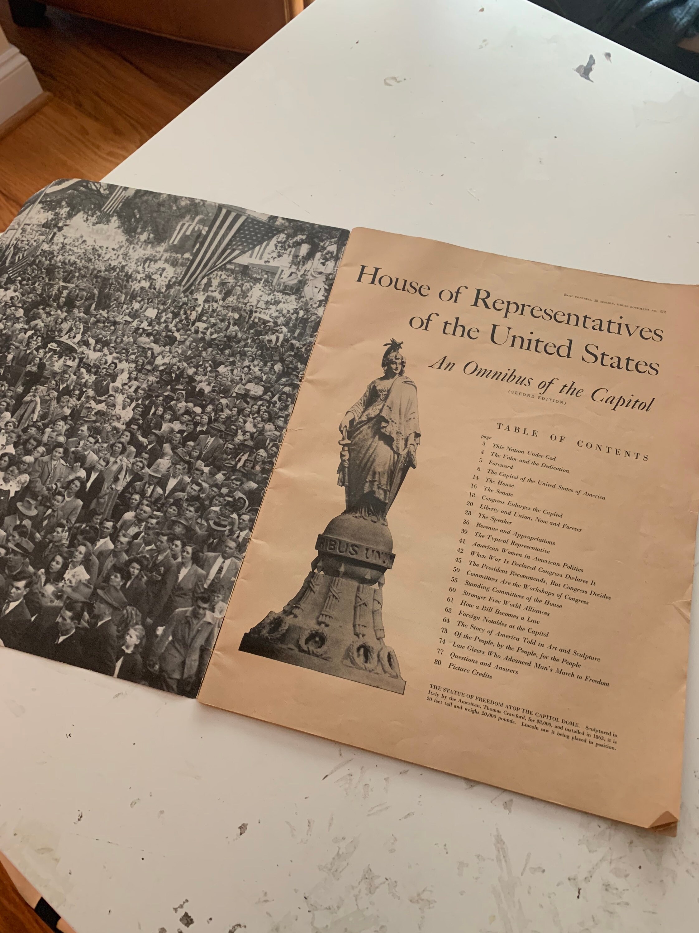 Vintage 1959 the Capitol Magazine/publication; Pictorial Story of the ...