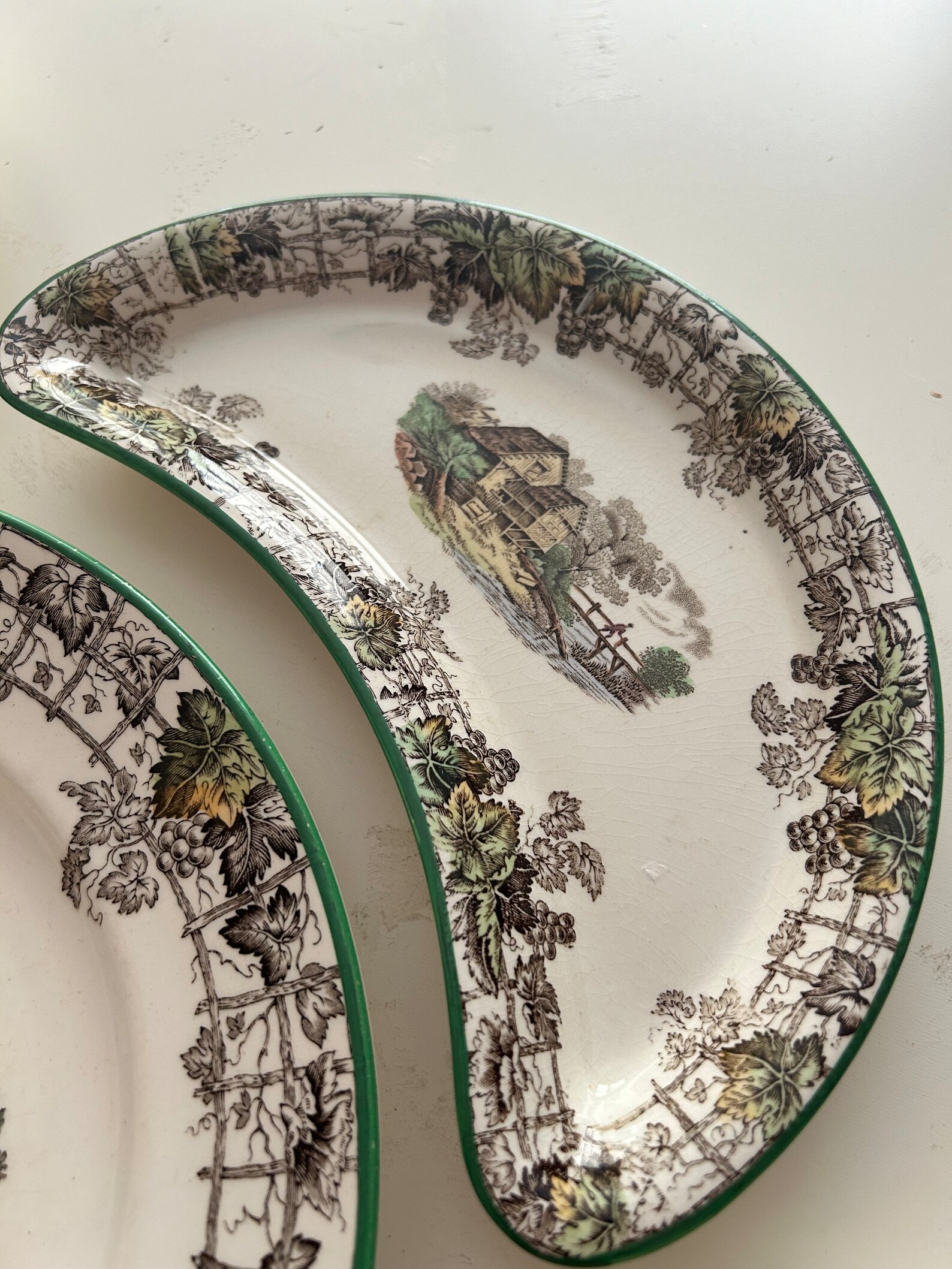 Vintage Copeland Spode Byron Pattern Plates; Various Sized Spode ...