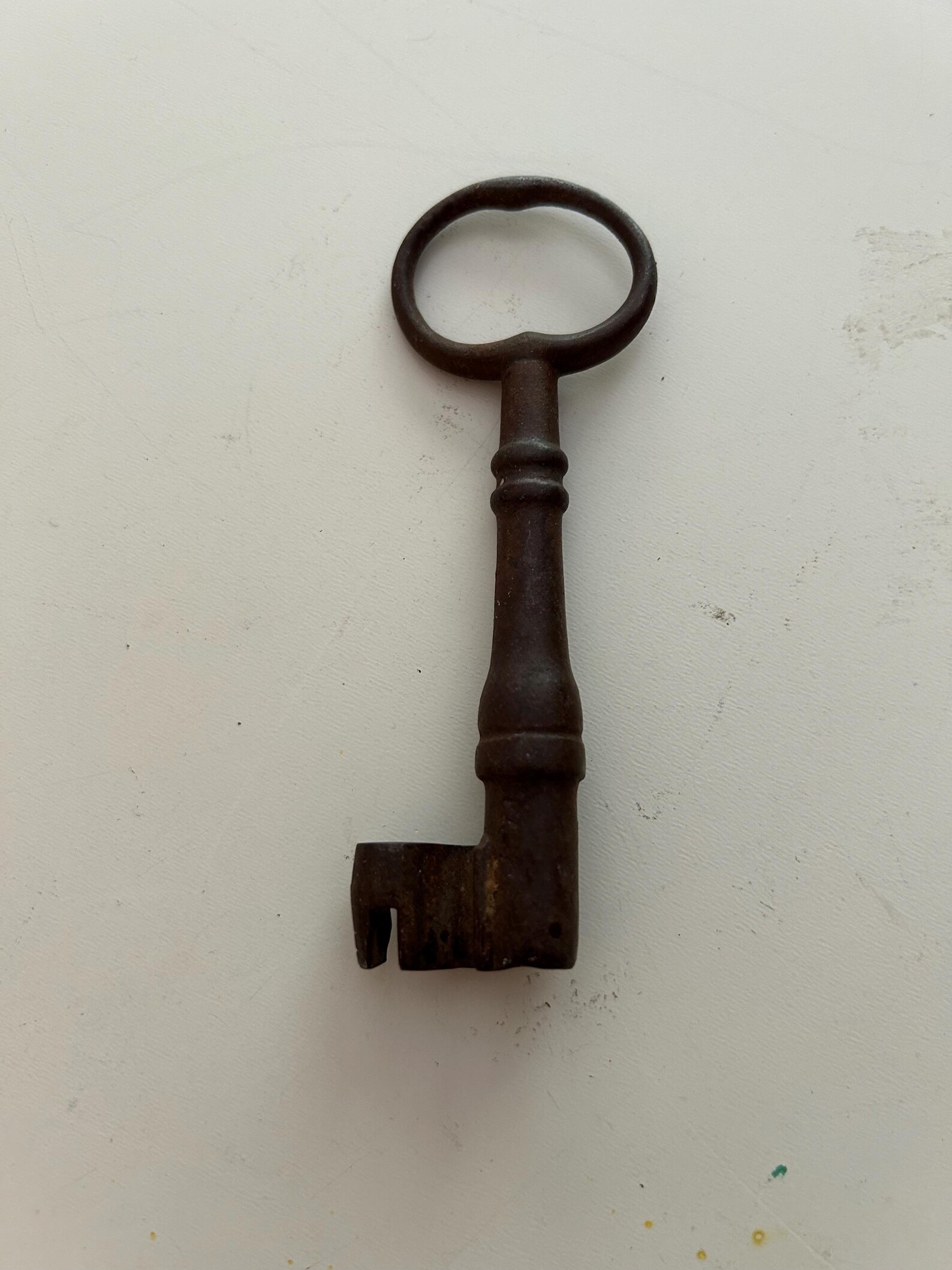Vintage Skeleton Key Antique Skeleton Key Brass Solid Metal Barrel ...
