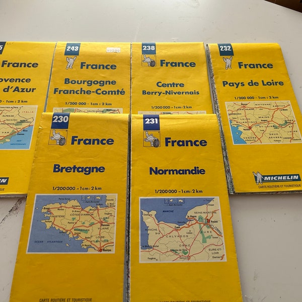 Vintage Road Maps - Etsy