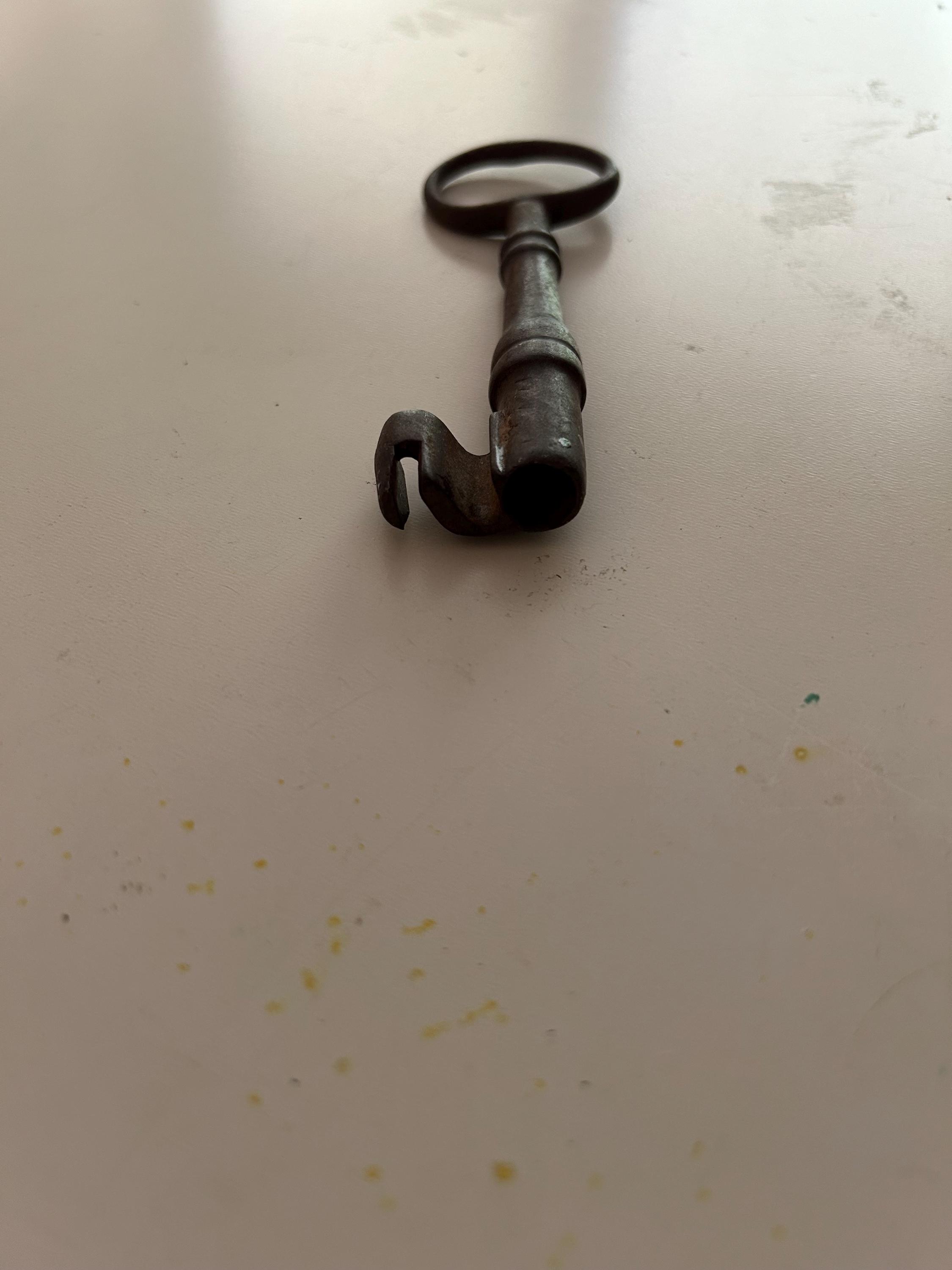 Vintage Skeleton Key Antique Skeleton Key Brass Solid Metal Barrel ...