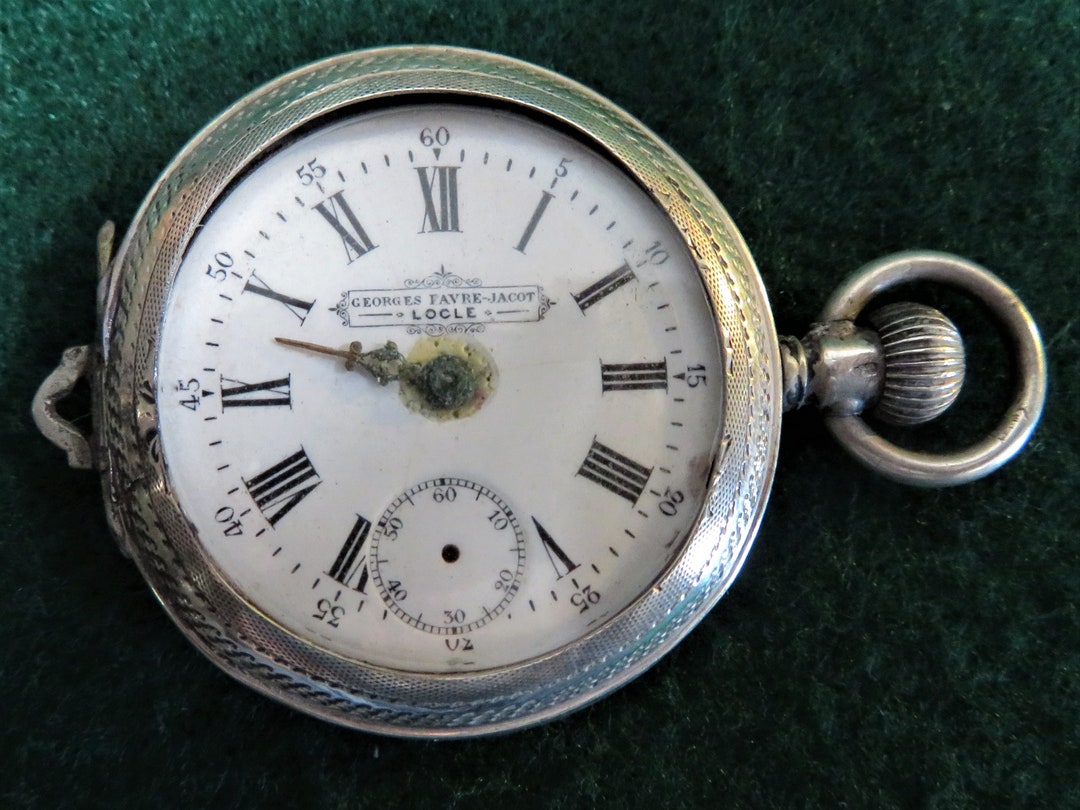 George Favre Jacot Pocket Watch Cylindre 10 Rubis - Etsy