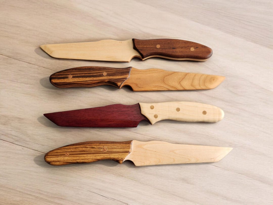Wooden Fixed Blade Style #5 - Tanto Point Knife - Etsy