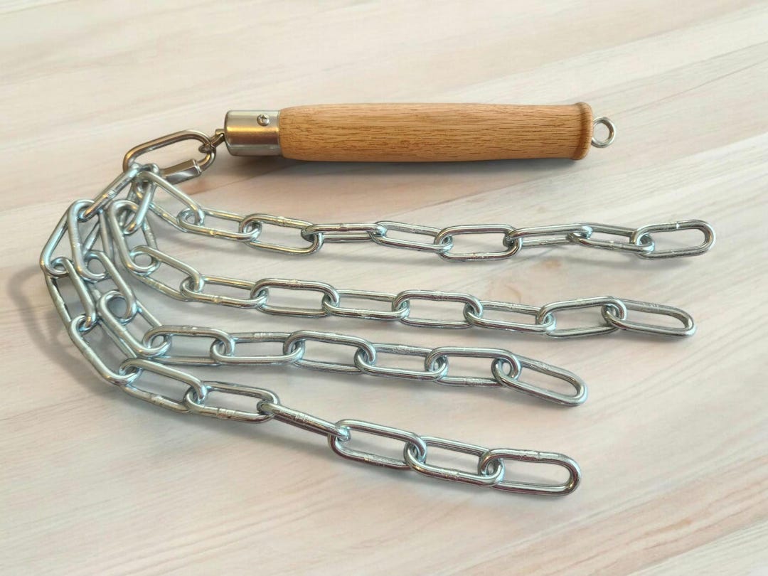 Chain Flogger: Stainless Steel With Oak Handle - Etsy