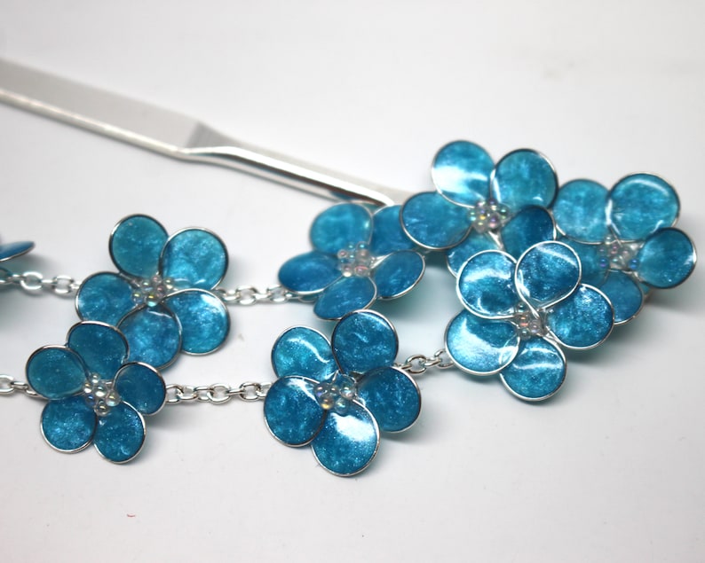 Forget-me-not Resin Japanese Tsumami Kanzashi Hair Stick - Etsy Canada