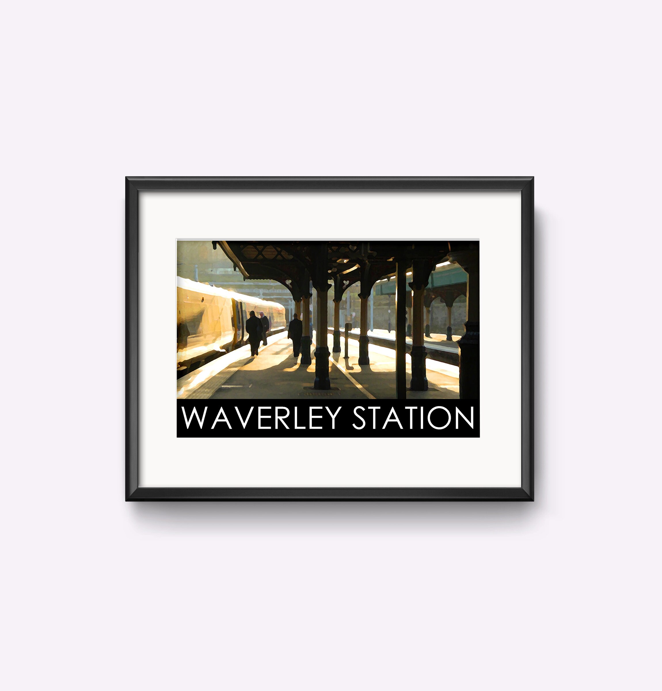 Waverley Station Travel Poster Photographic Print - Etsy