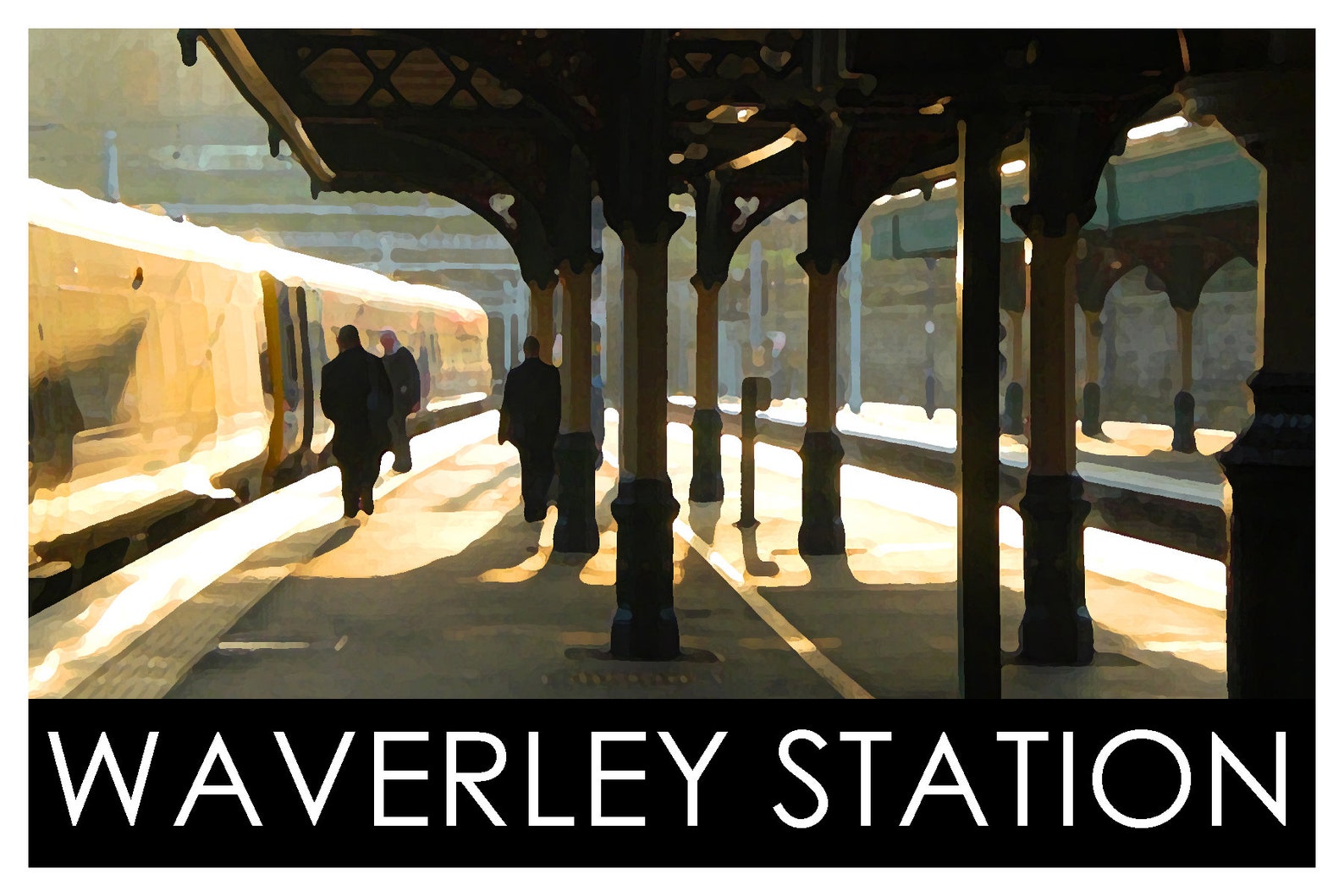 Waverley Station Travel Poster Photographic Print - Etsy