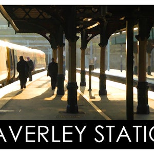 Waverley Station Travel Poster Photographic Print - Etsy